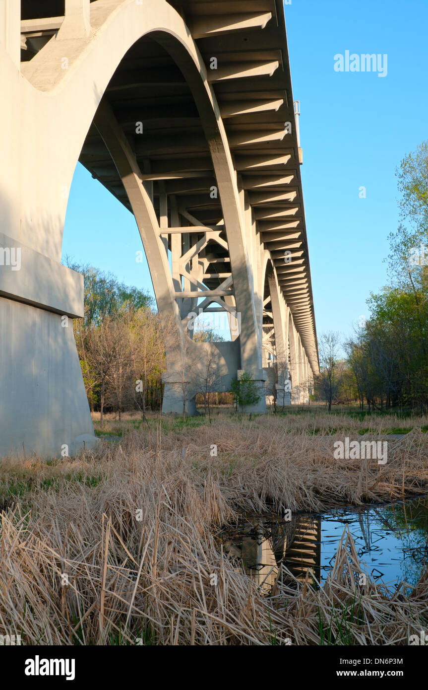 In Fort Snelling State Park under the arches of the Mendota Bridge in ...