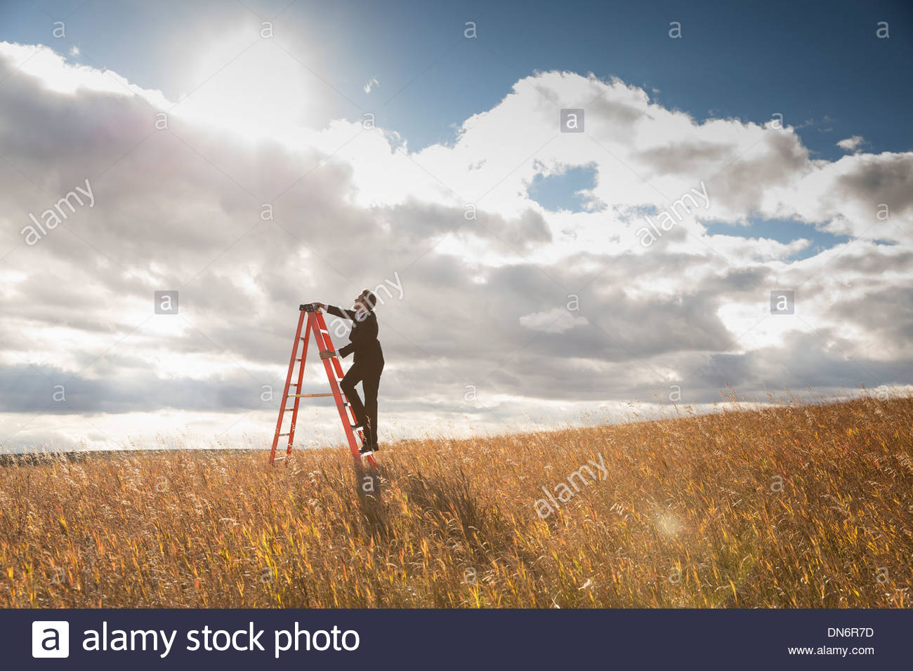 Ladder in the sky hi-res stock photography and images - Alamy