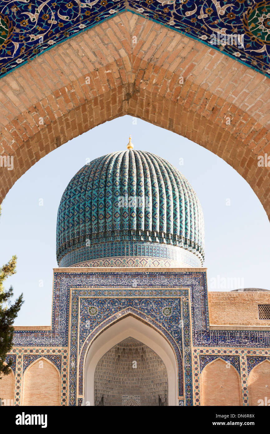 Gur Emir Mausoleum, also known as Gur Amir, Guri Amir, Gur-E Amir, and ...