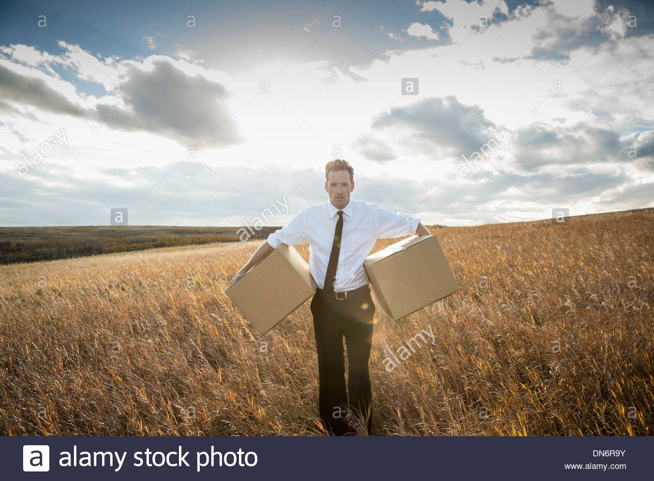 Field of boxes hi-res stock photography and images - Alamy