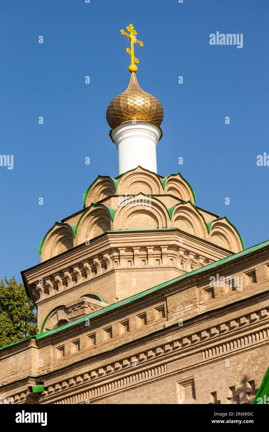 Alexy Russian Orthodox Church, dome detail, Samarkand, Uzbekistan Stock ...