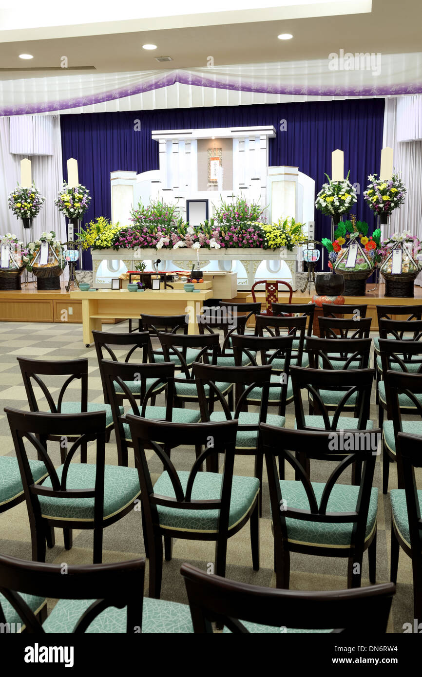 Funeral scene of japanese style Stock Photo - Alamy