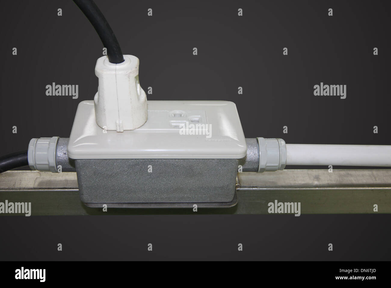 The Picture Connect power plug line in industrial factory Stock Photo ...