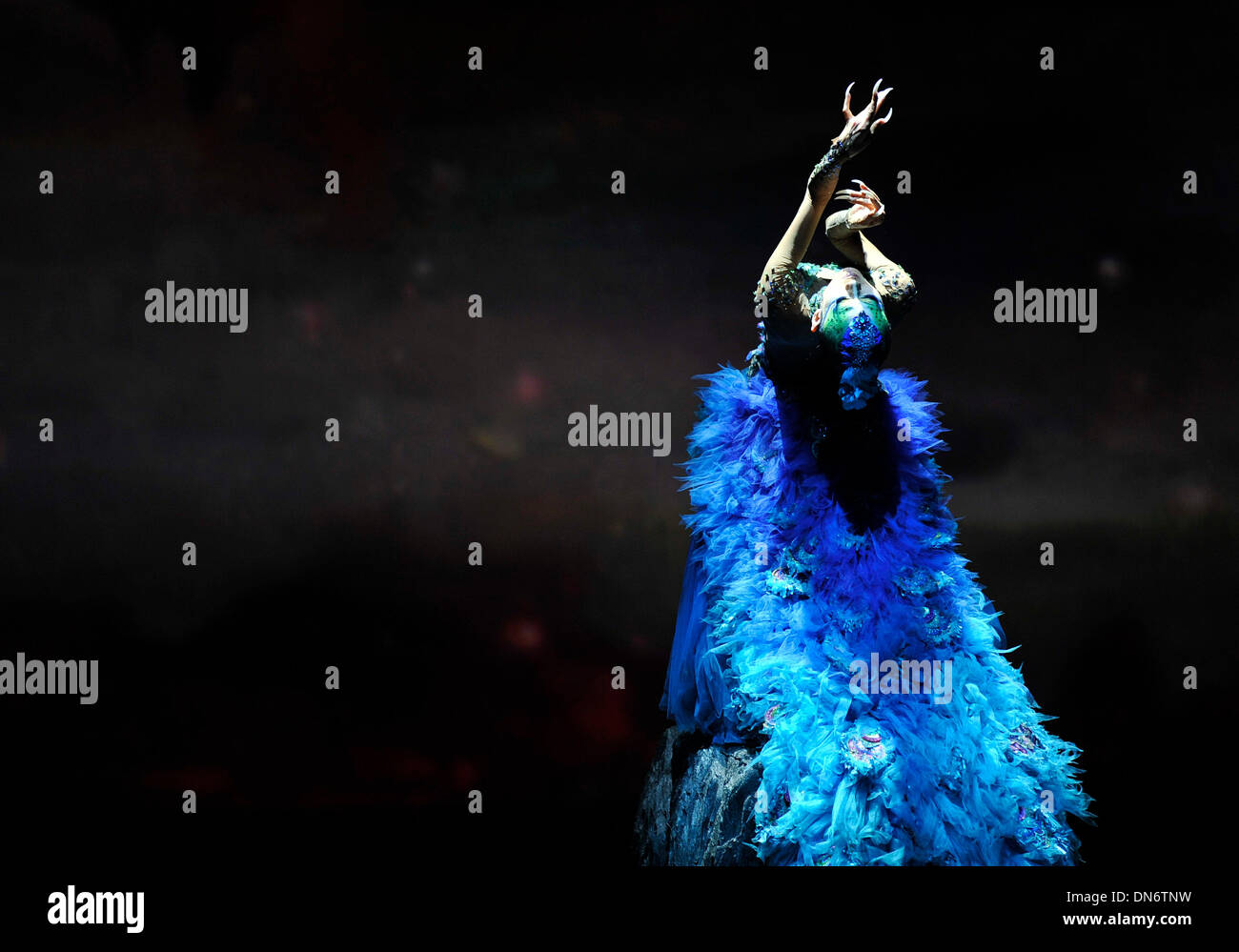 Kunming, Yunnan, China. 19th Dec, 2013. . Chinese dancing master Yang ...