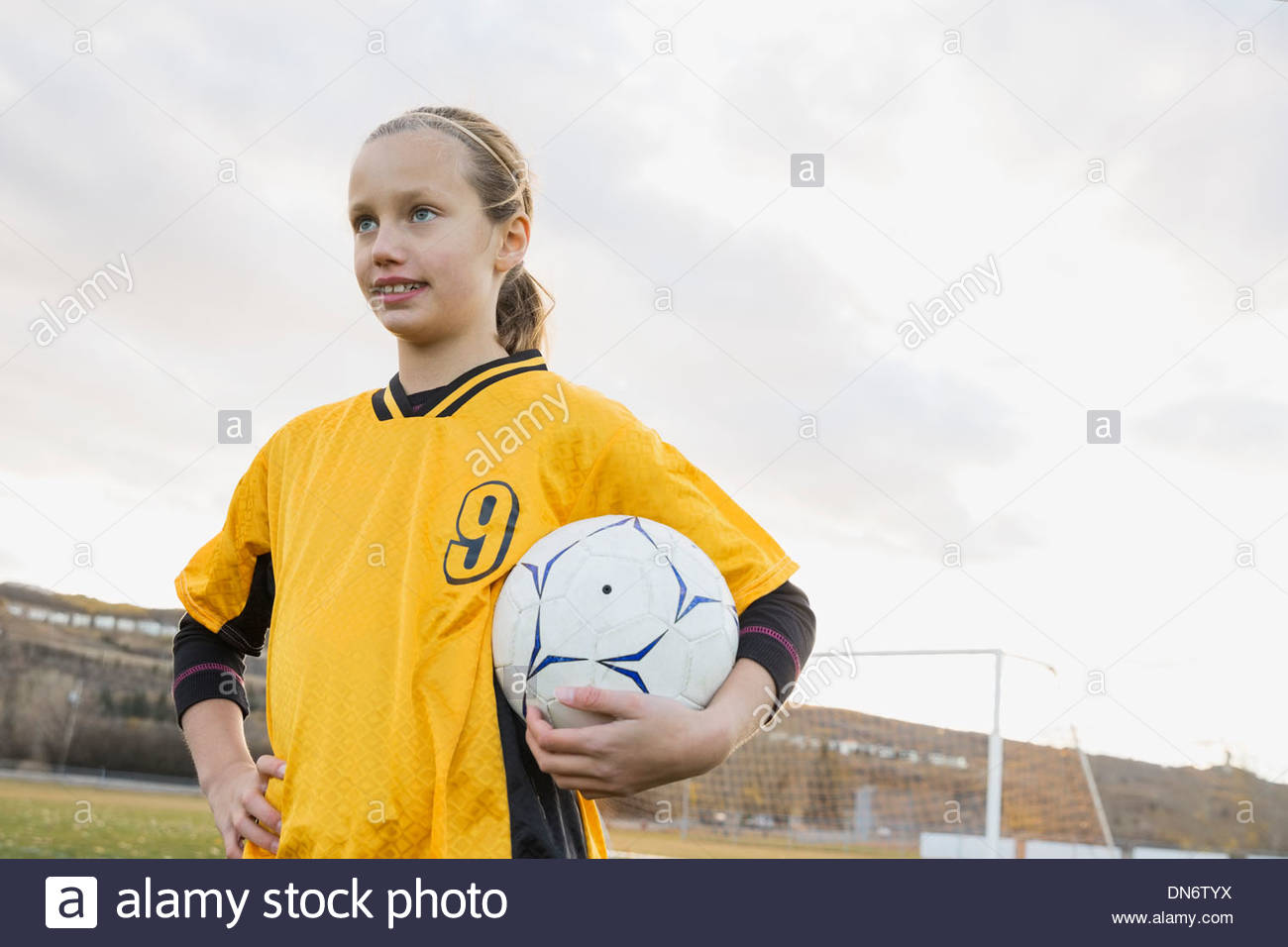 Soccer player hand on hip hi-res stock photography and images - Alamy