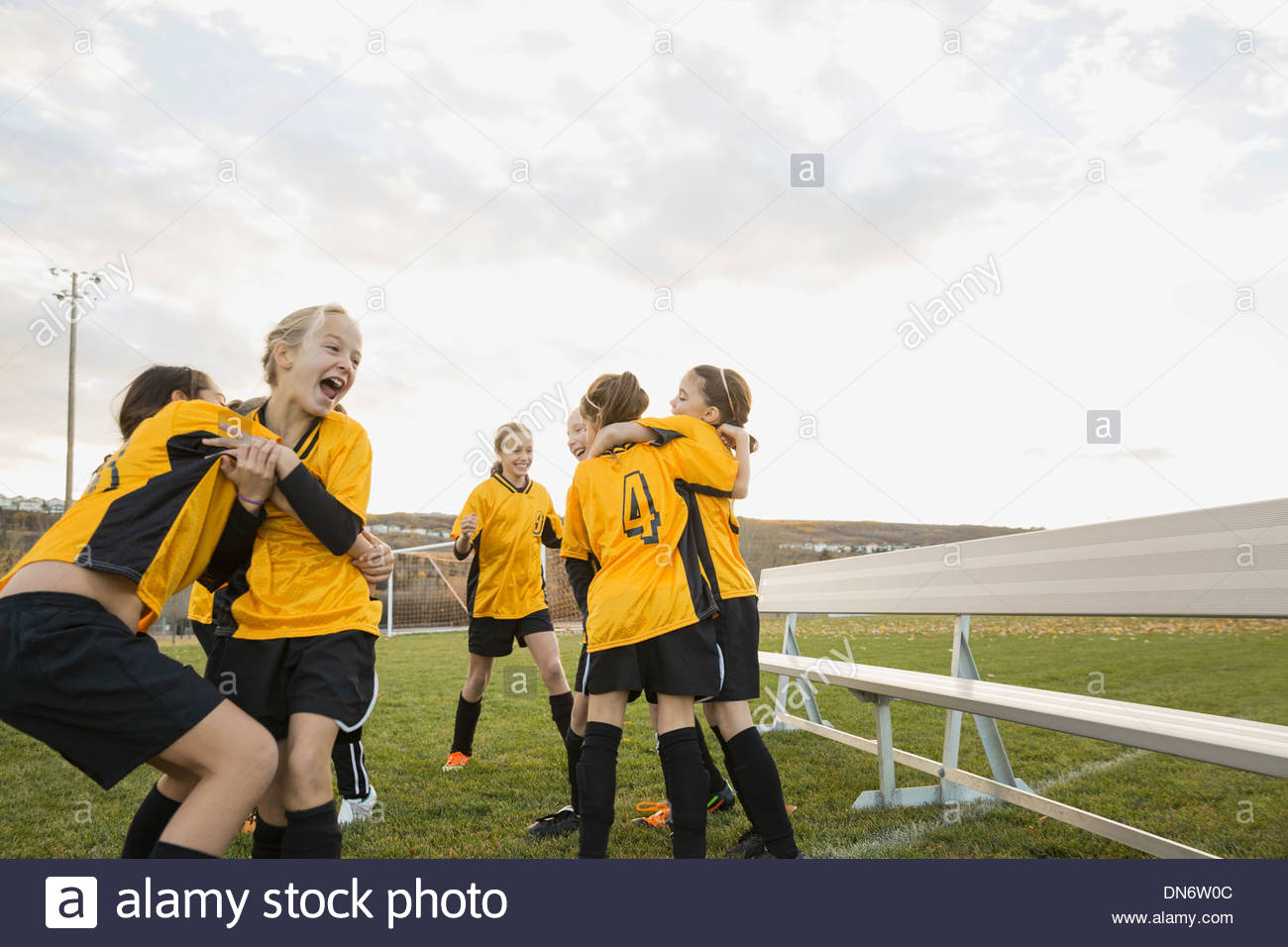 Team friendship celebrating hi-res stock photography and images - Alamy