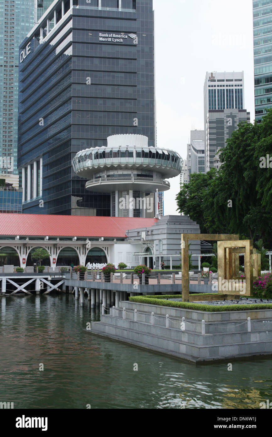 Change Alley Aerial Plaza is the round building. Raffles Place ...