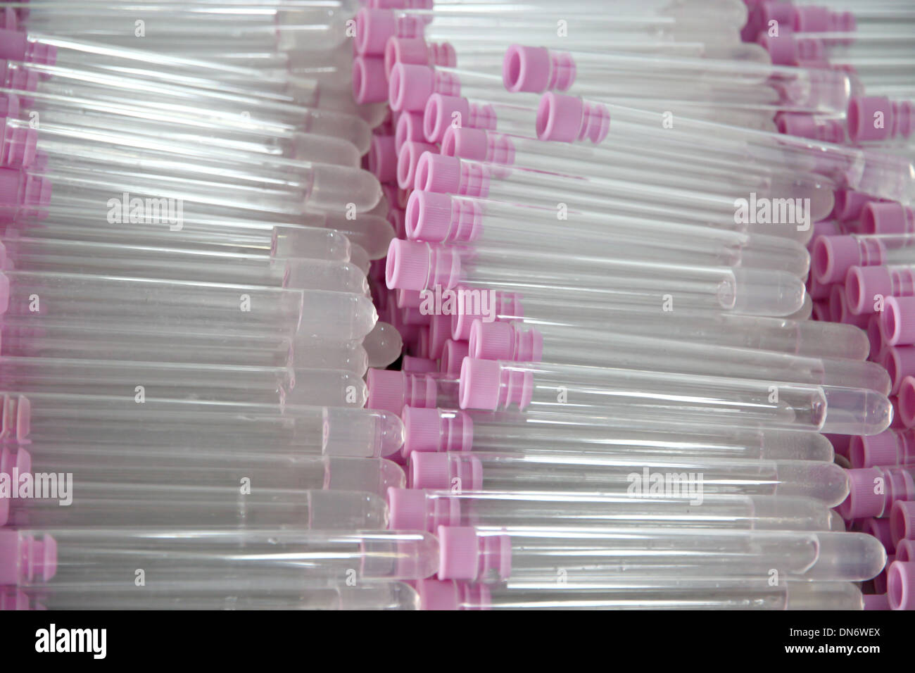The Picture Tubes used to collect samples of stool test Stock Photo - Alamy
