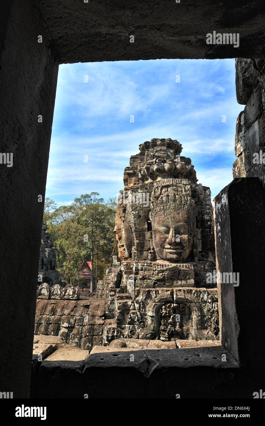The Bayon faces symbolism Stock Photo - Alamy
