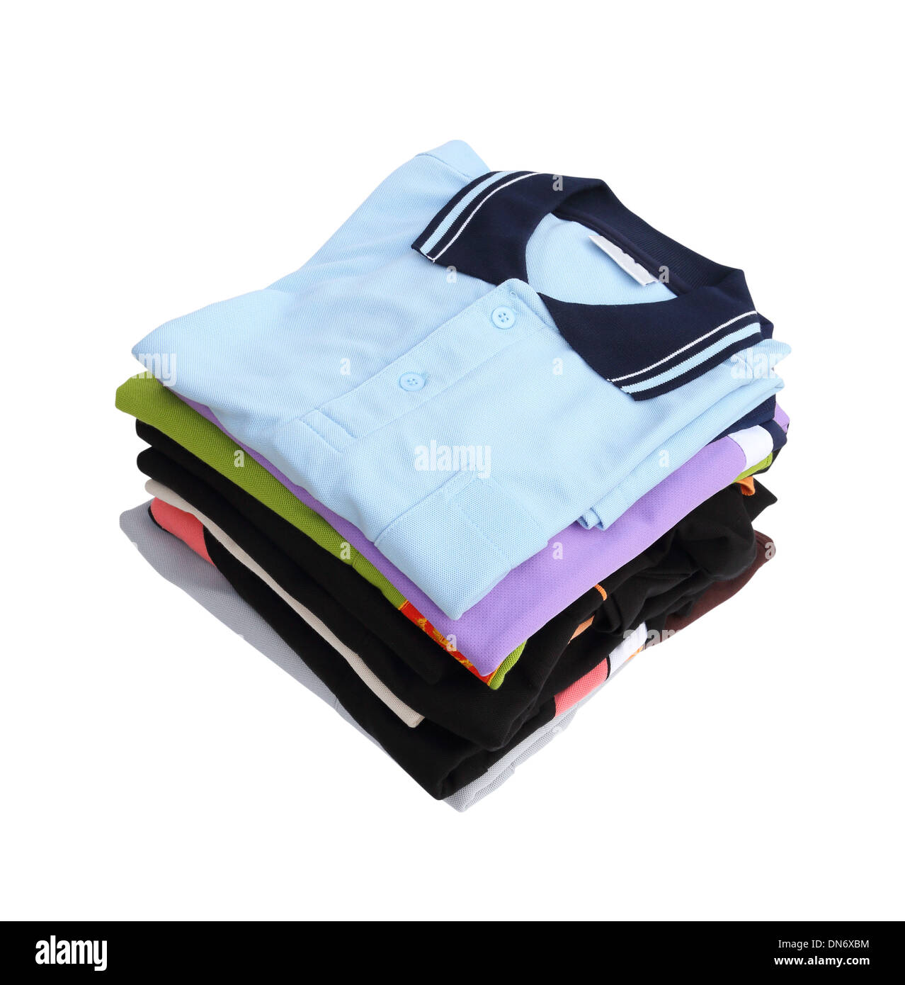 pile of clothes on white background (with clipping path Stock Photo - Alamy