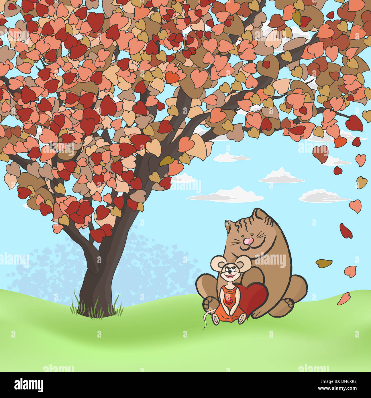 Cat and mouse cartoon hi-res stock photography and images - Alamy