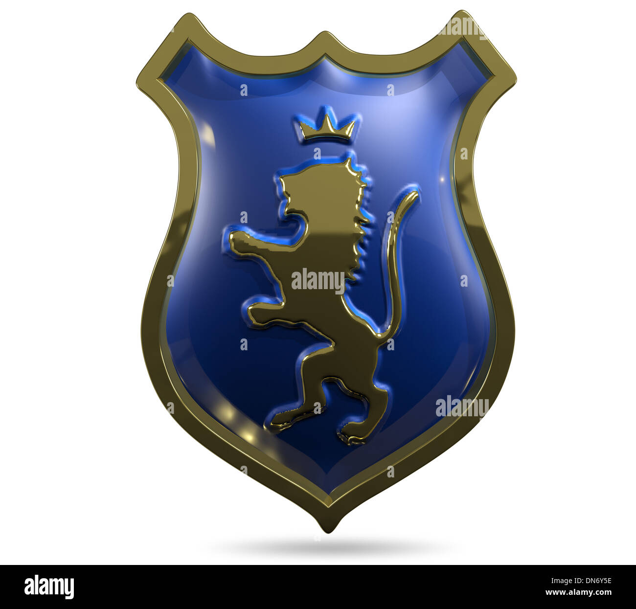 Shield with a lion hi-res stock photography and images - Alamy