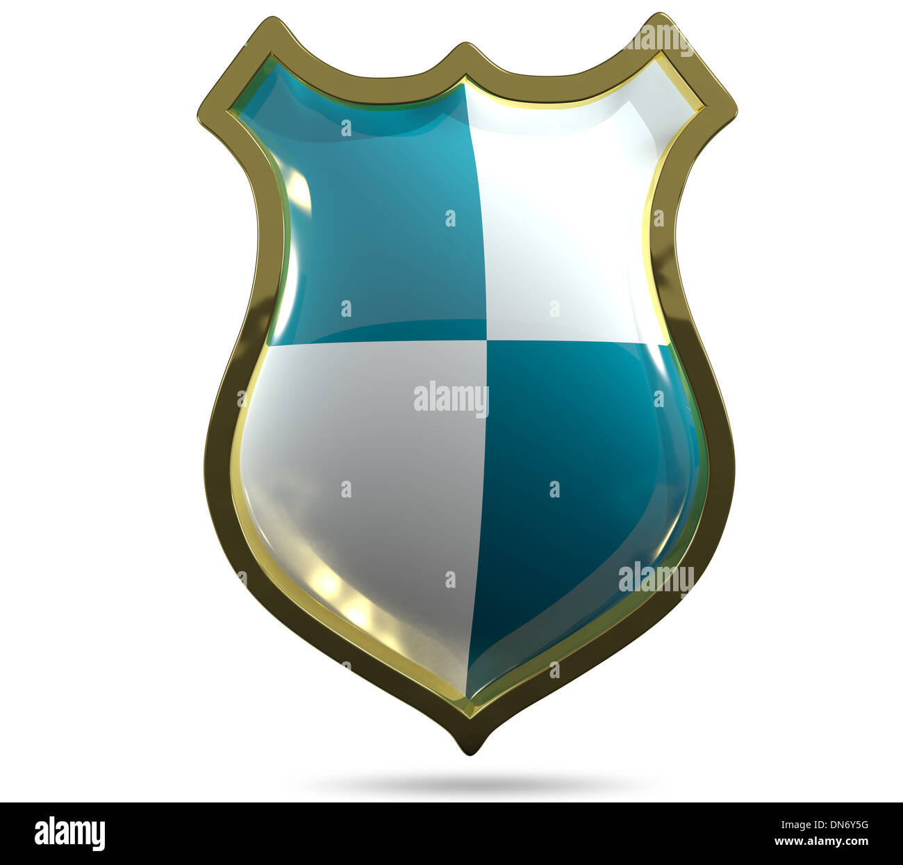3d illustration of an abstract metallic chess shield Stock Photo - Alamy
