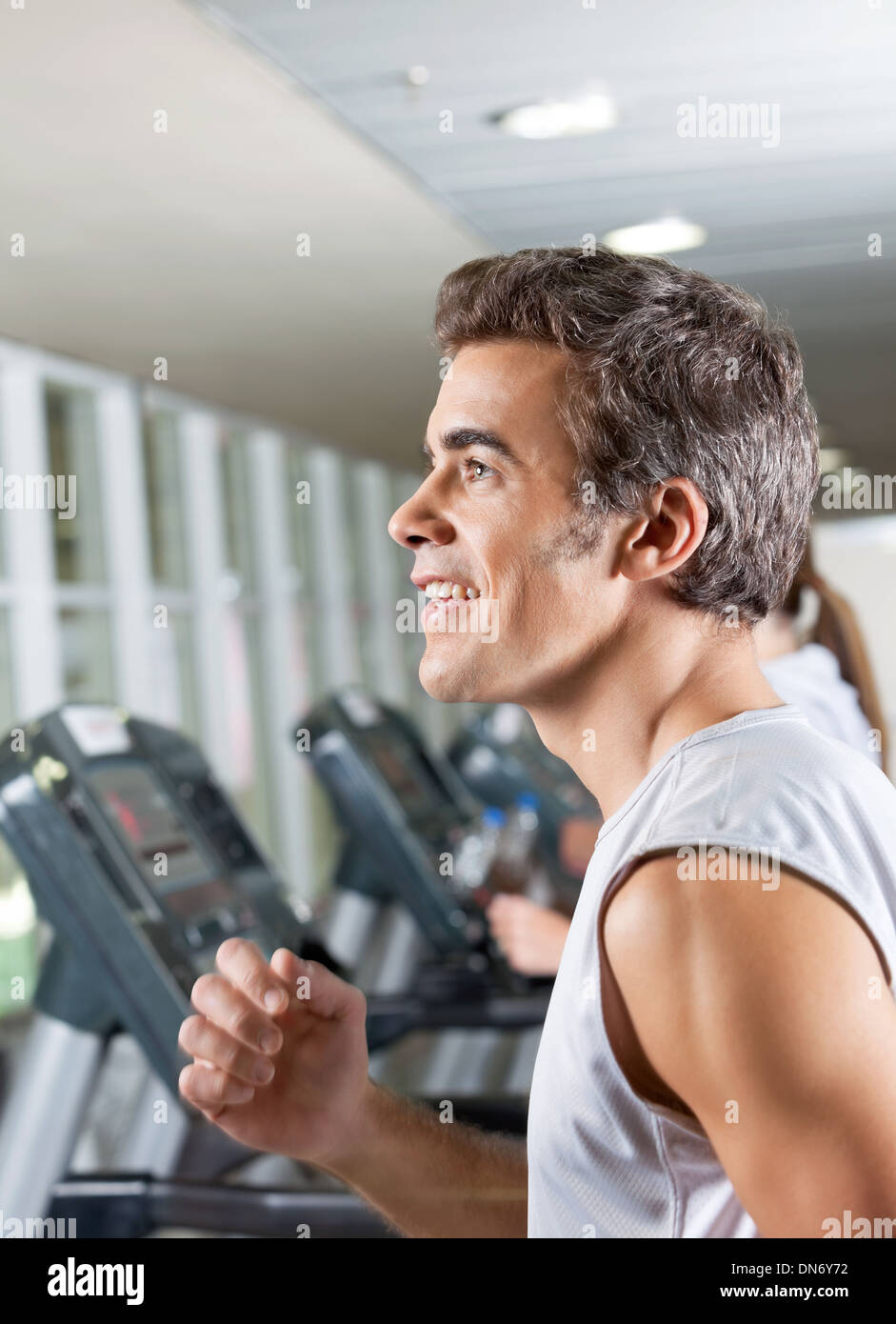 Person on treadmill profile view hi-res stock photography and images ...