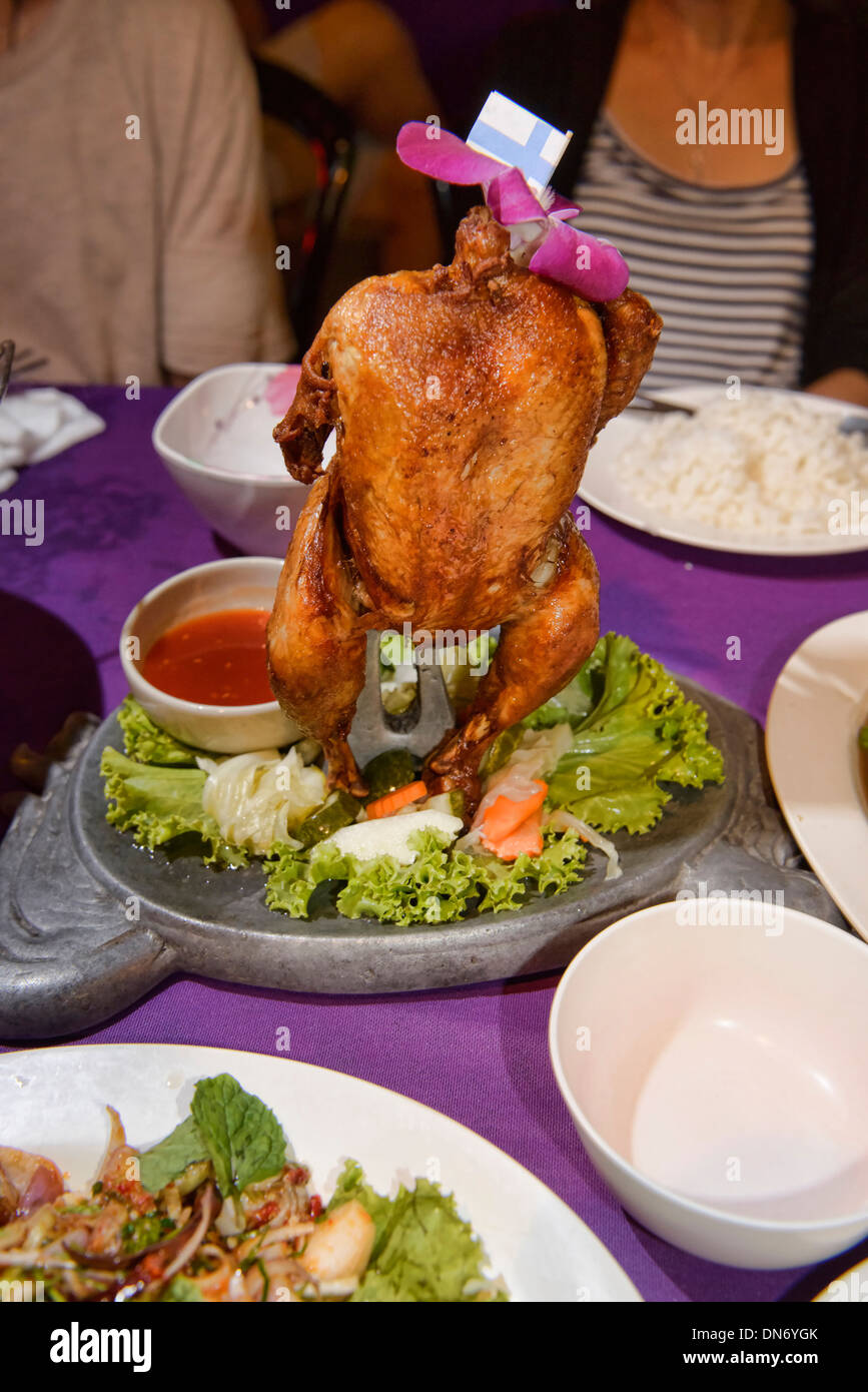 headless grilled chicken at the novelty Kraton "flying chicken ...