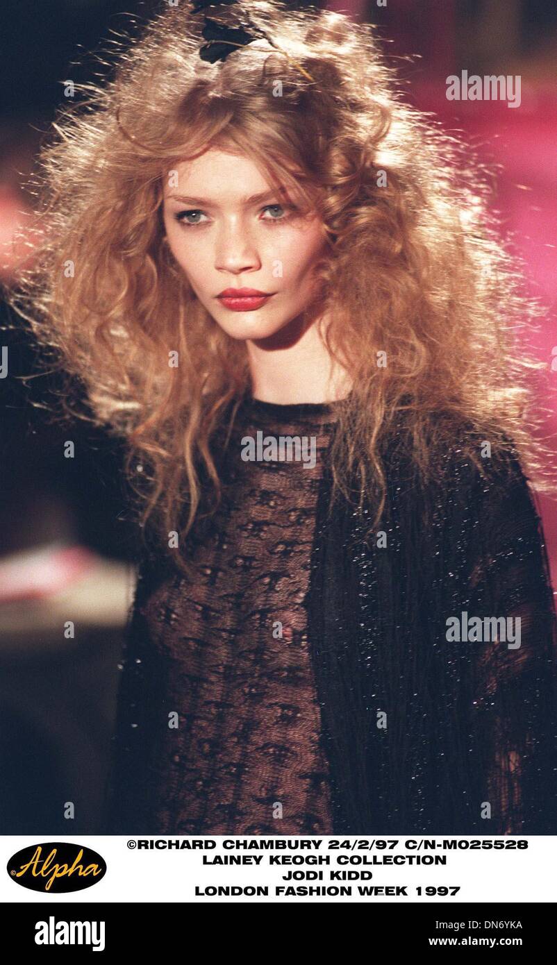 Feb. 24, 1997 - London, ENGLAND - 24/2/97 .JODI KIDD.LAINEY KEOGH ...