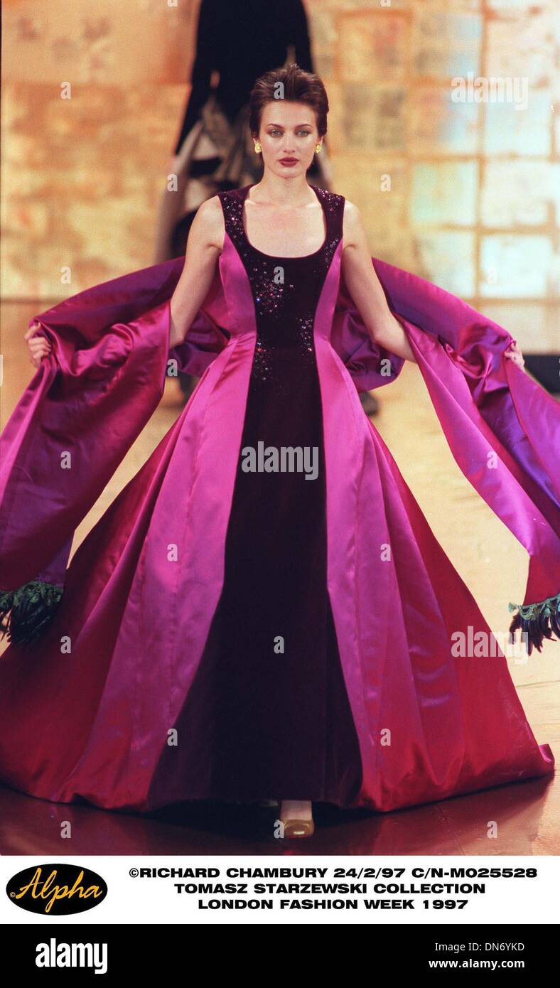 Feb. 24, 1997 - London, ENGLAND - 24/2/97 .TOMASZ STARZEWSKI COLLECTION ...