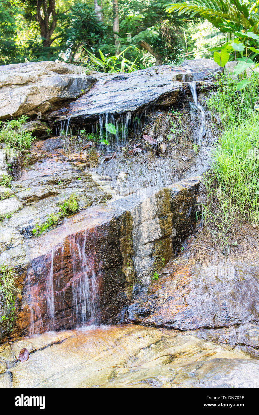 Waterfall in Doi Suthep - Pui , Wat Phalad in Chiangmai Thailand Stock ...