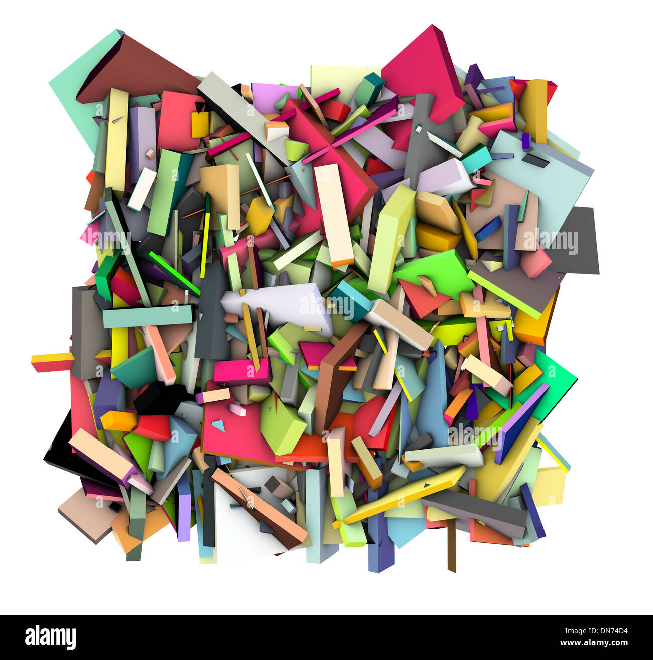 3d abstract fragmented pattern in rainbow color backdrop Stock Photo ...