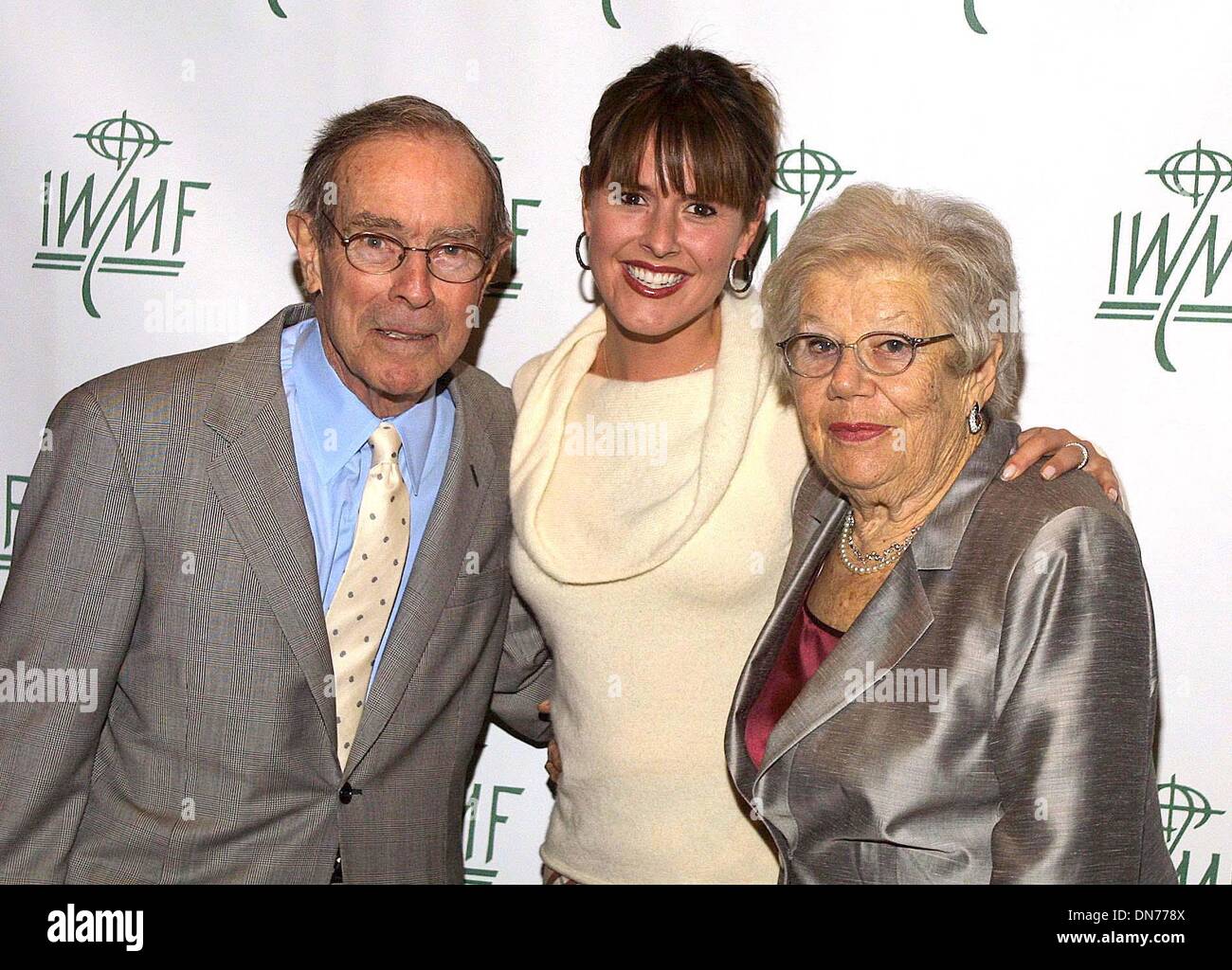 Oct. 24, 2002 - Beverly Hills, CA, USA - JIM BELLOWS BRIDGET MCMEEL AND ...