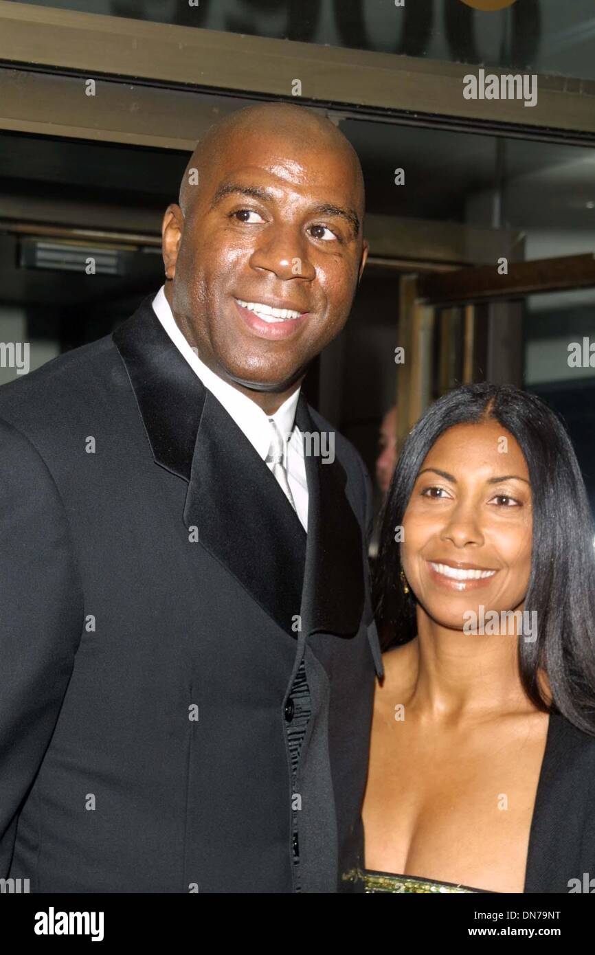 Oct. 27, 2002 - Beverly Hills, CALIFORNIA, USA - MAGIC JOHNSON AND WIFE ...