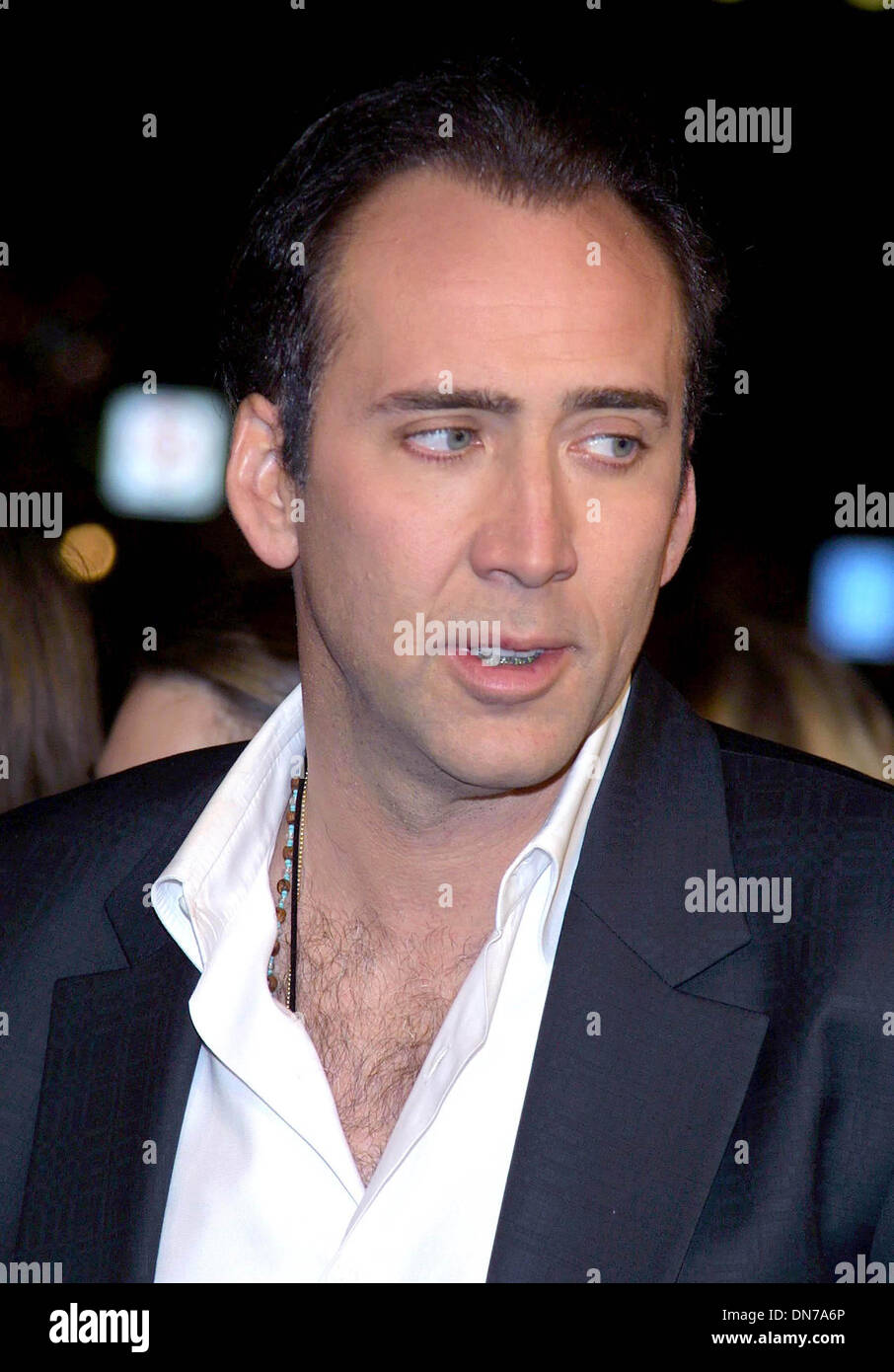 Dec. 3, 2002 - Los Angeles, CALIFORNIA, USA - NICOLAS CAGE ..K27308TR ...