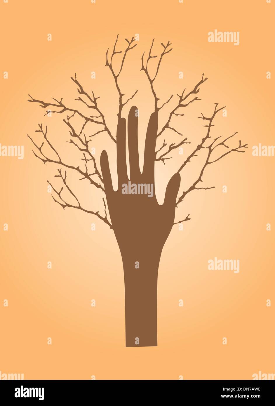 Tree earth painting hi-res stock photography and images - Alamy