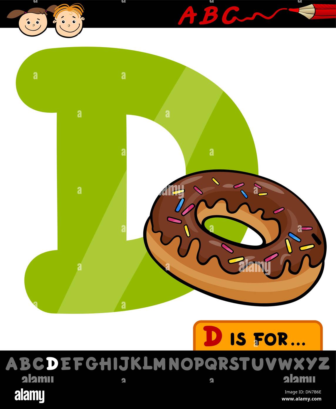 Letter donut font doughnut alphabet hi-res stock photography and images ...
