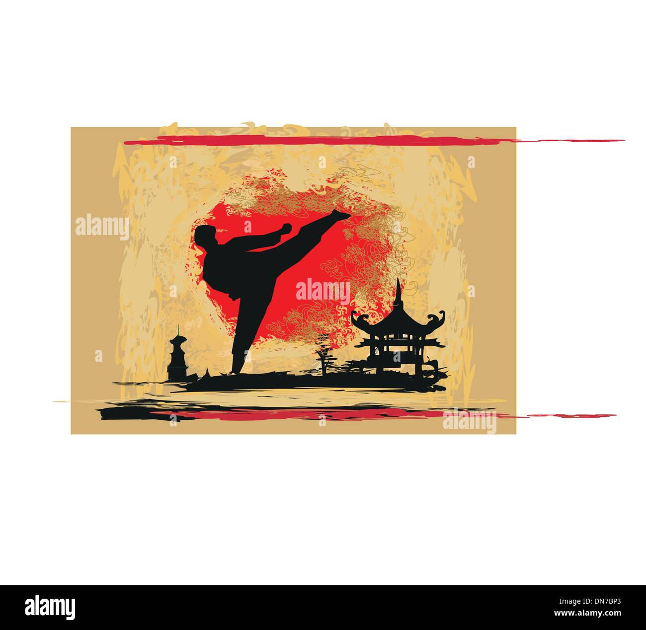 karate Grunge background Stock Vector Image & Art - Alamy