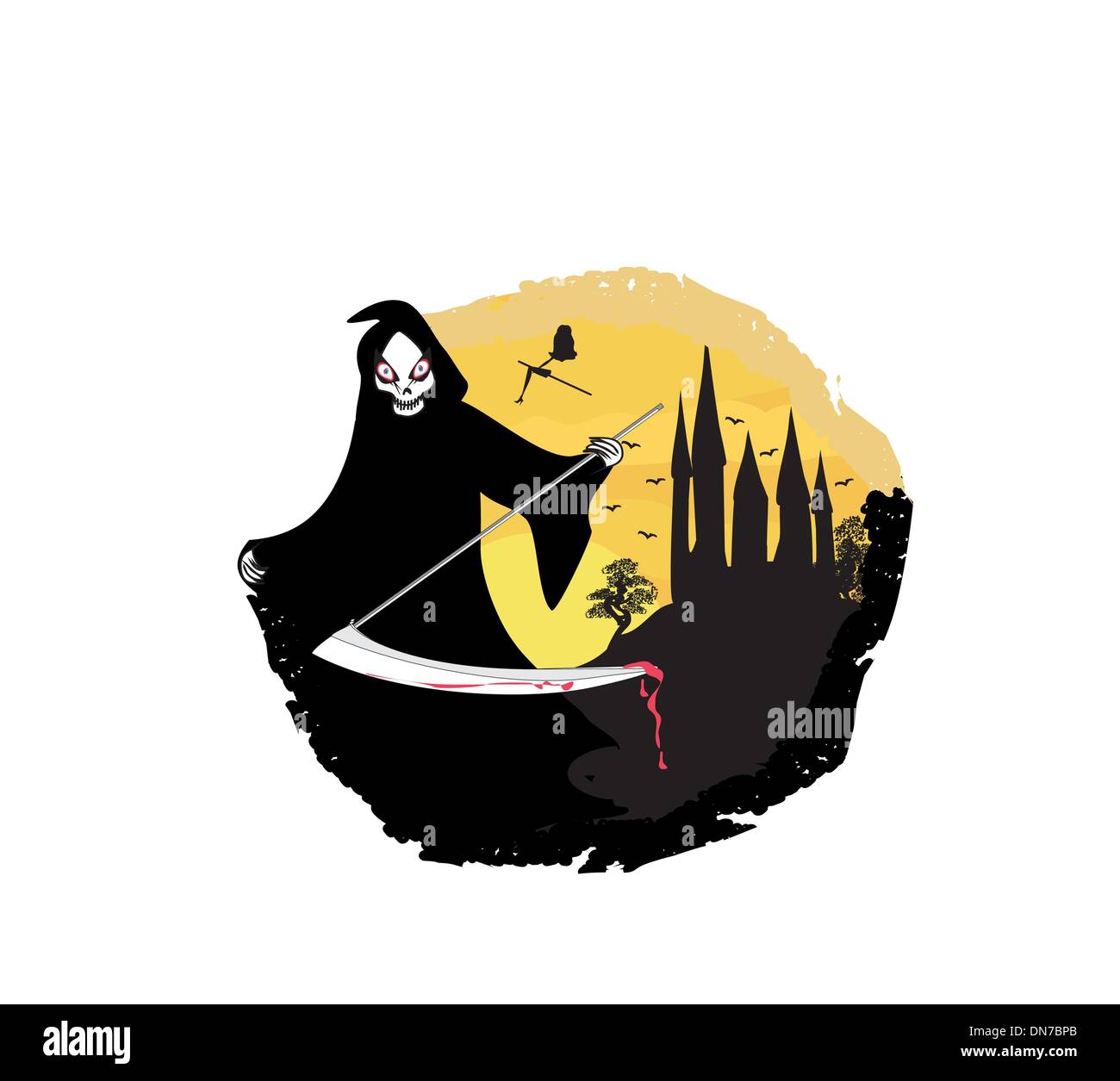 Grim reaper illustration Stock Vector Image & Art - Alamy