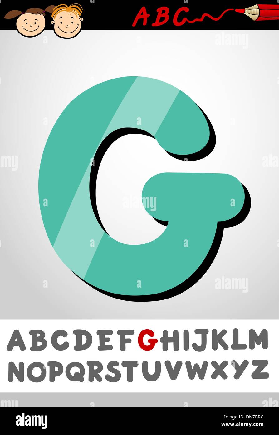 funny letter g cartoon illustration Stock Vector Image & Art - Alamy