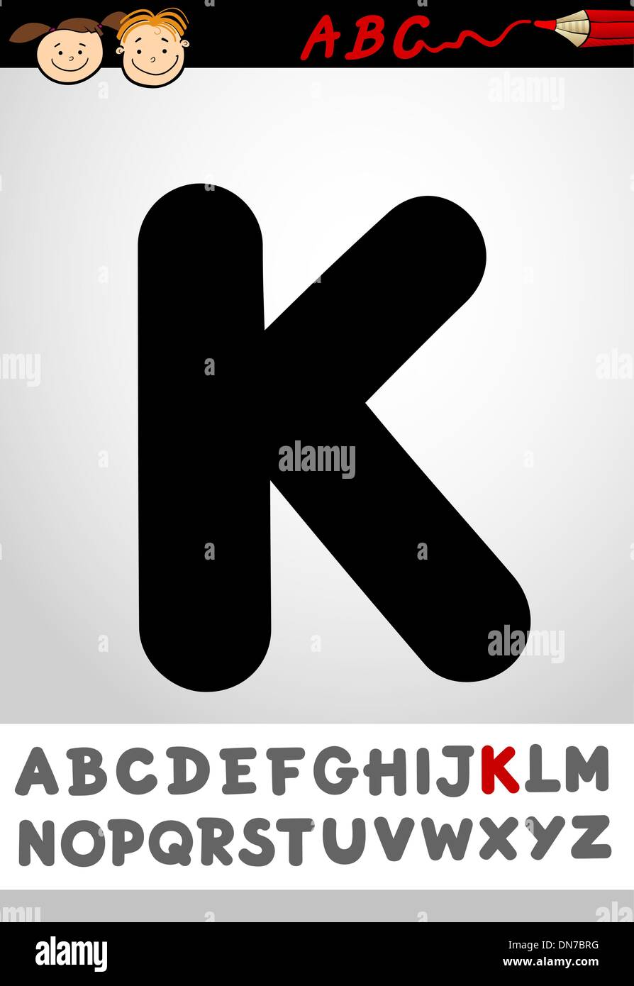 funny letter k cartoon illustration Stock Vector Image & Art - Alamy