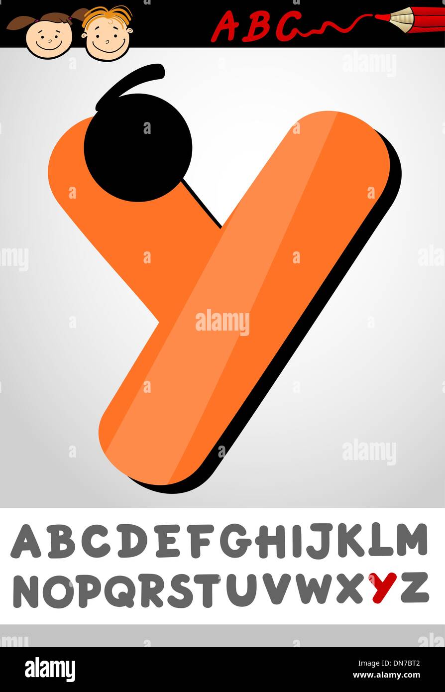 funny letter y cartoon illustration Stock Vector Image & Art - Alamy