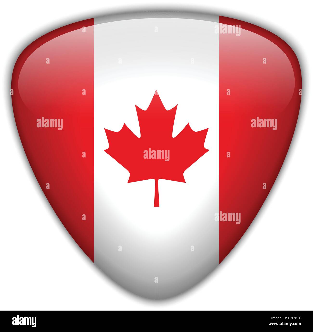 Canada Flag Glossy Button Stock Vector Image & Art - Alamy