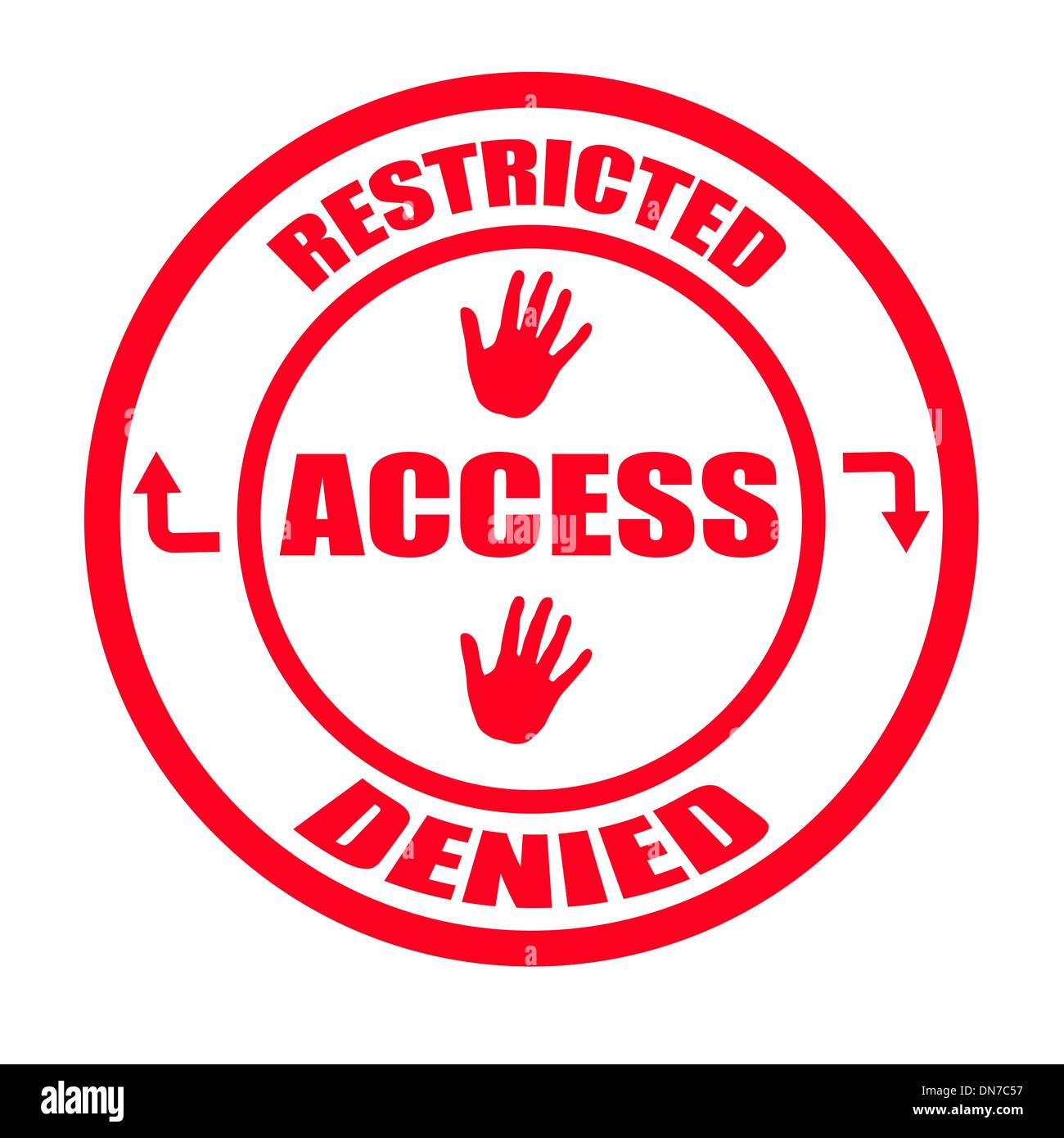 Restricted access stamp hi-res stock photography and images - Alamy