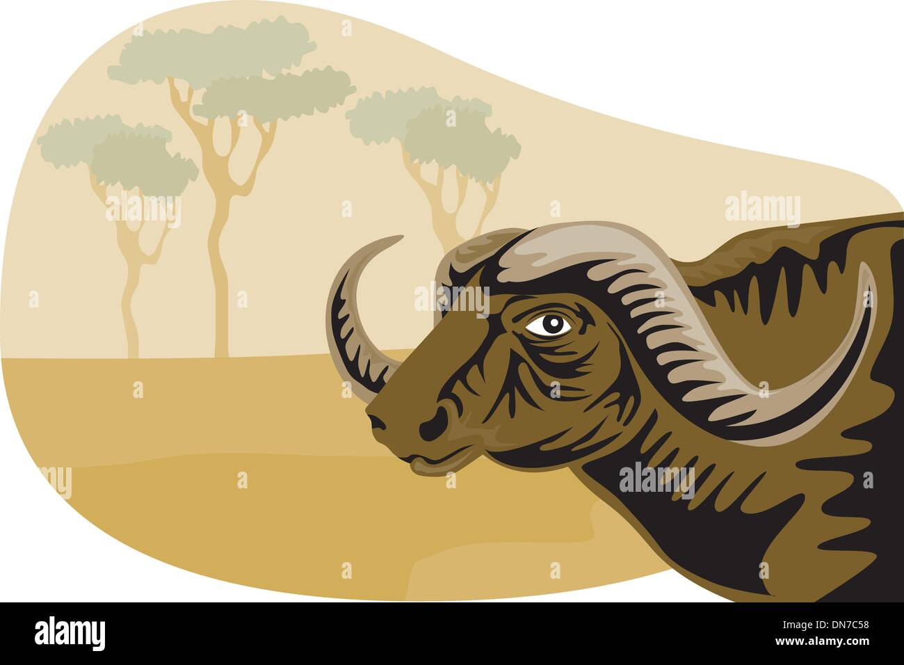 African cow Stock Vector Images - Alamy
