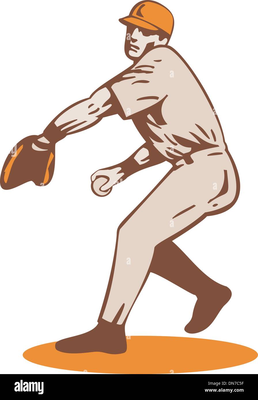 Baseball outfielder Stock Vector Images - Alamy