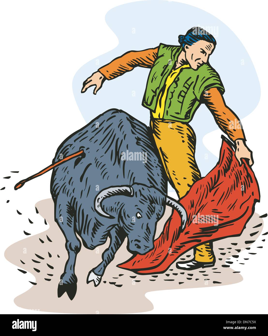 Bullfighter Matador Bullfighting Stock Vector Image & Art - Alamy