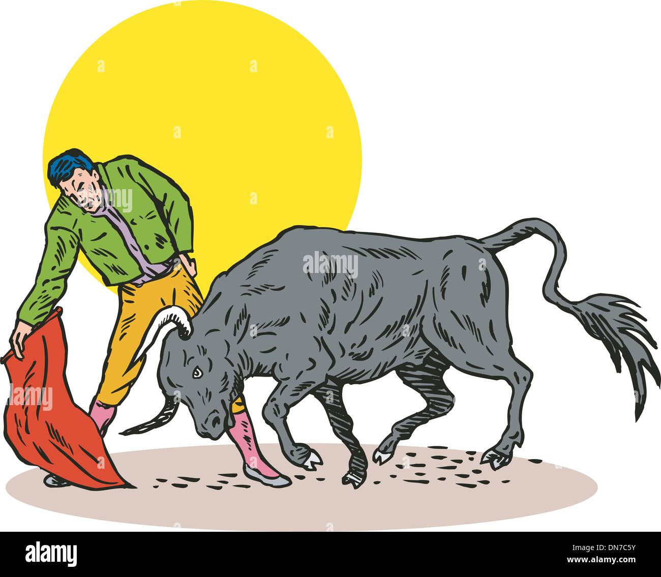 Bullfighter Matador Bullfighting Stock Vector Image & Art - Alamy