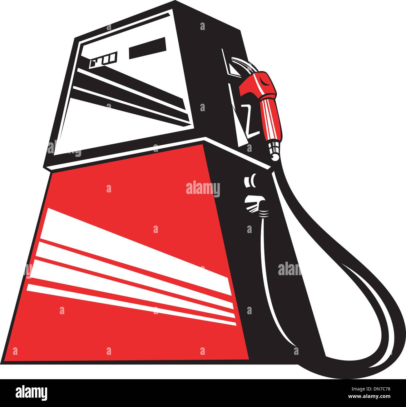 Fuel pump station retro Stock Vector Images - Alamy
