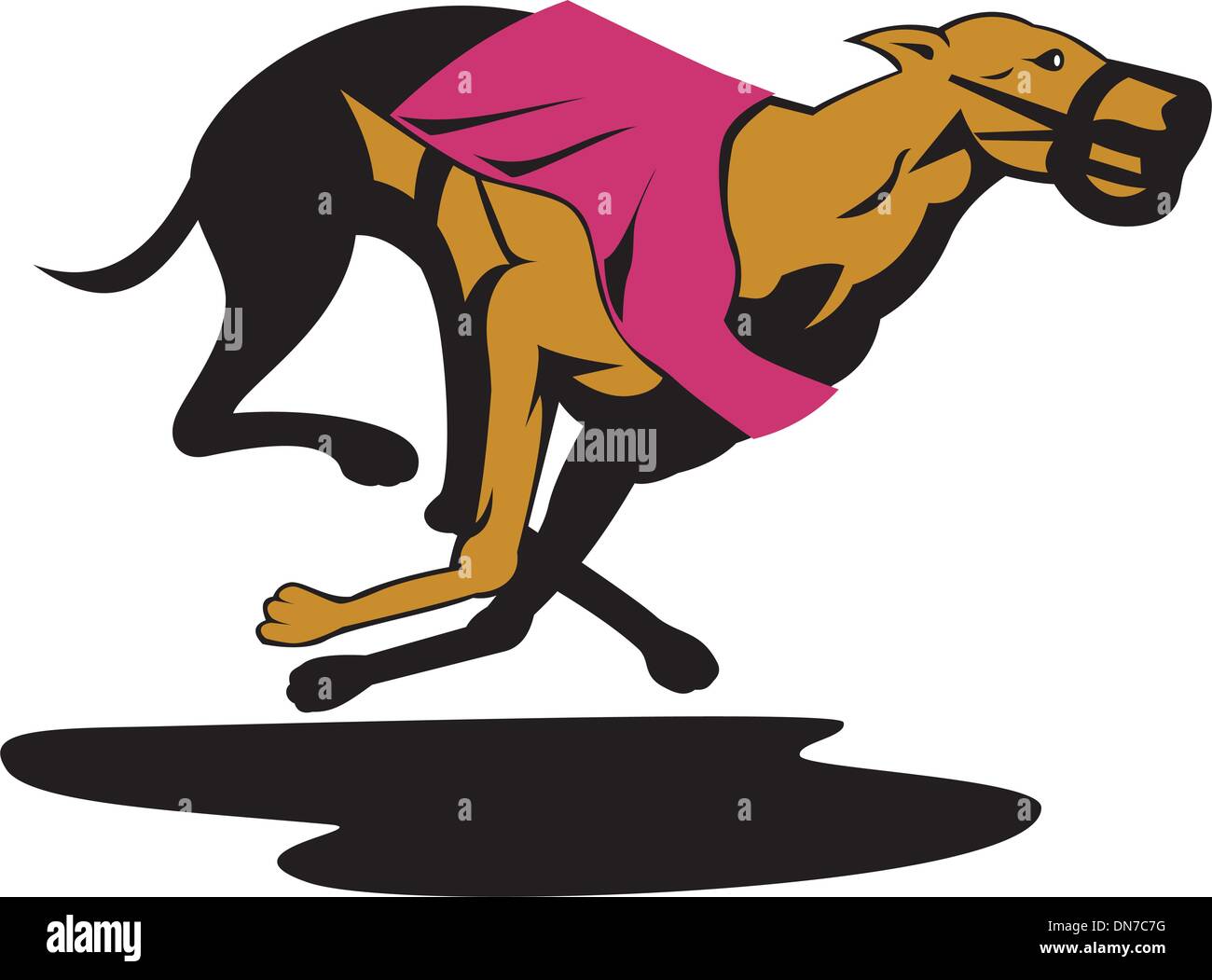 Greyhound racing Stock Vector Images - Alamy