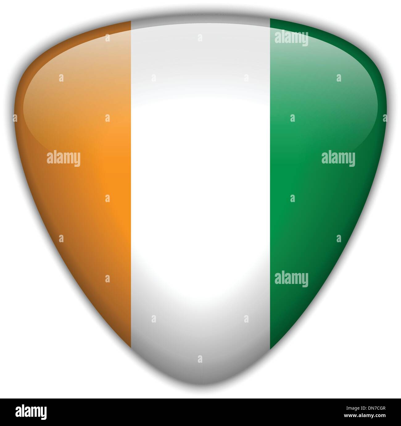 Ireland Flag Glossy Button Stock Vector Image & Art - Alamy