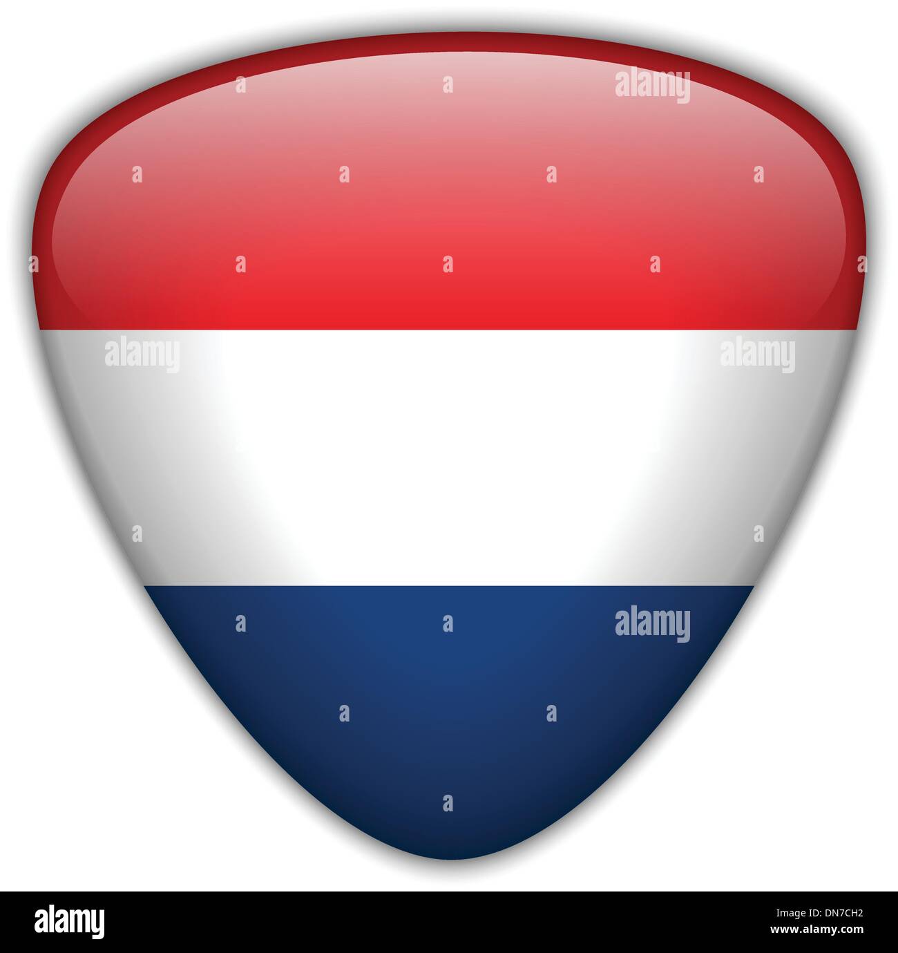 Netherlands Flag Glossy Button Stock Vector Image & Art - Alamy
