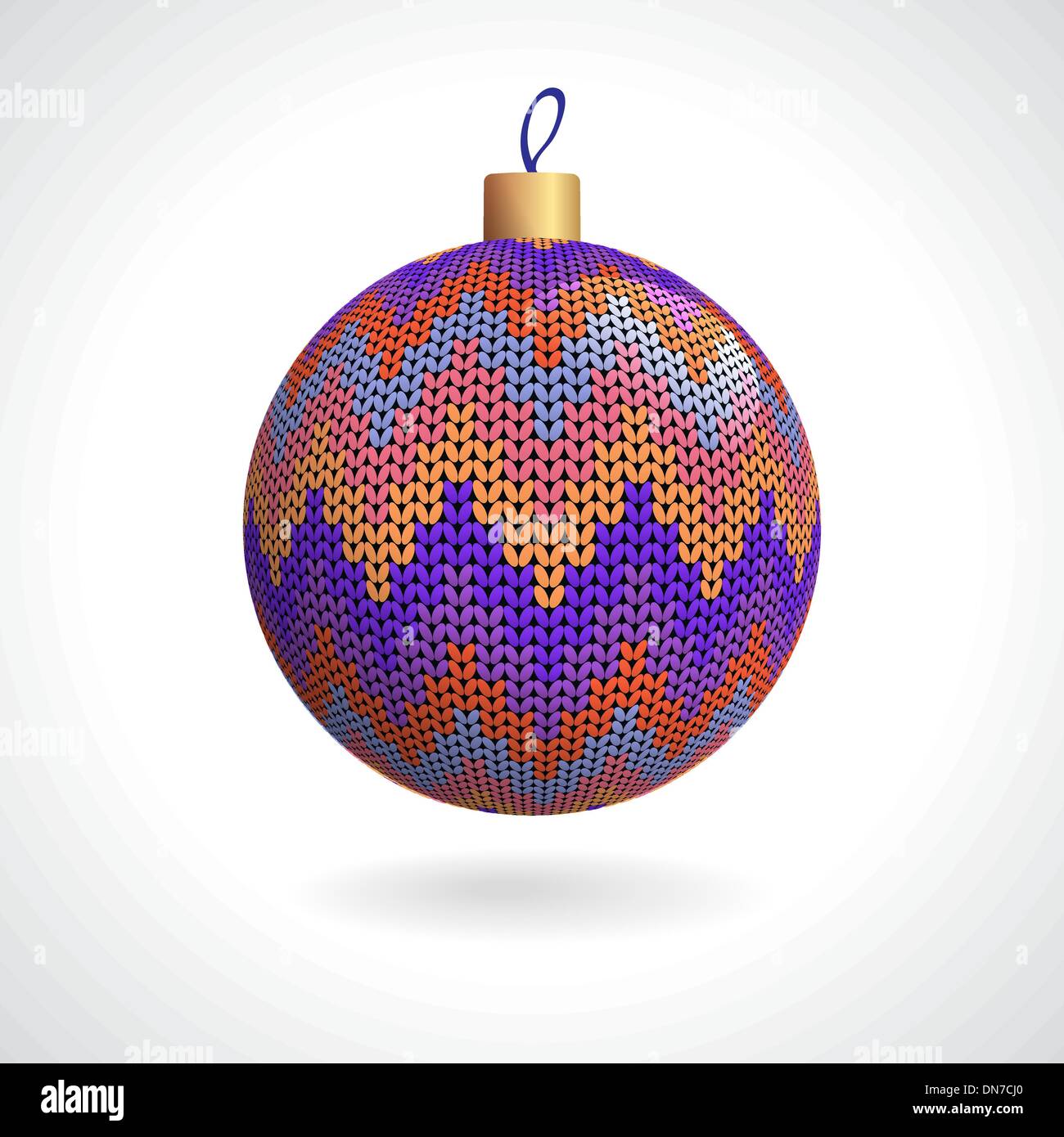 Blue red knitted christmas Stock Vector Images - Alamy