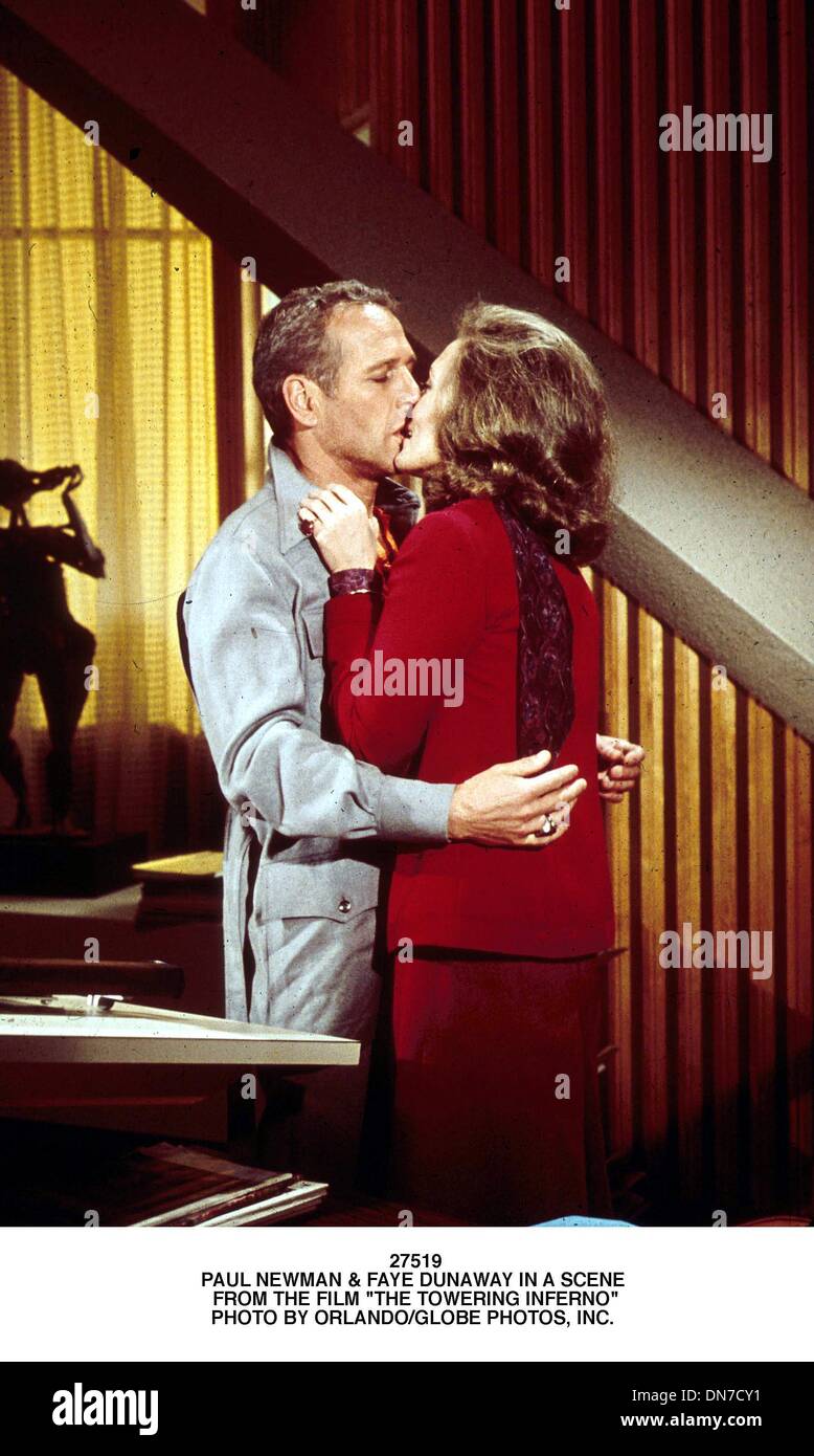 Faye dunaway paul newman towering hi-res stock photography and images ...