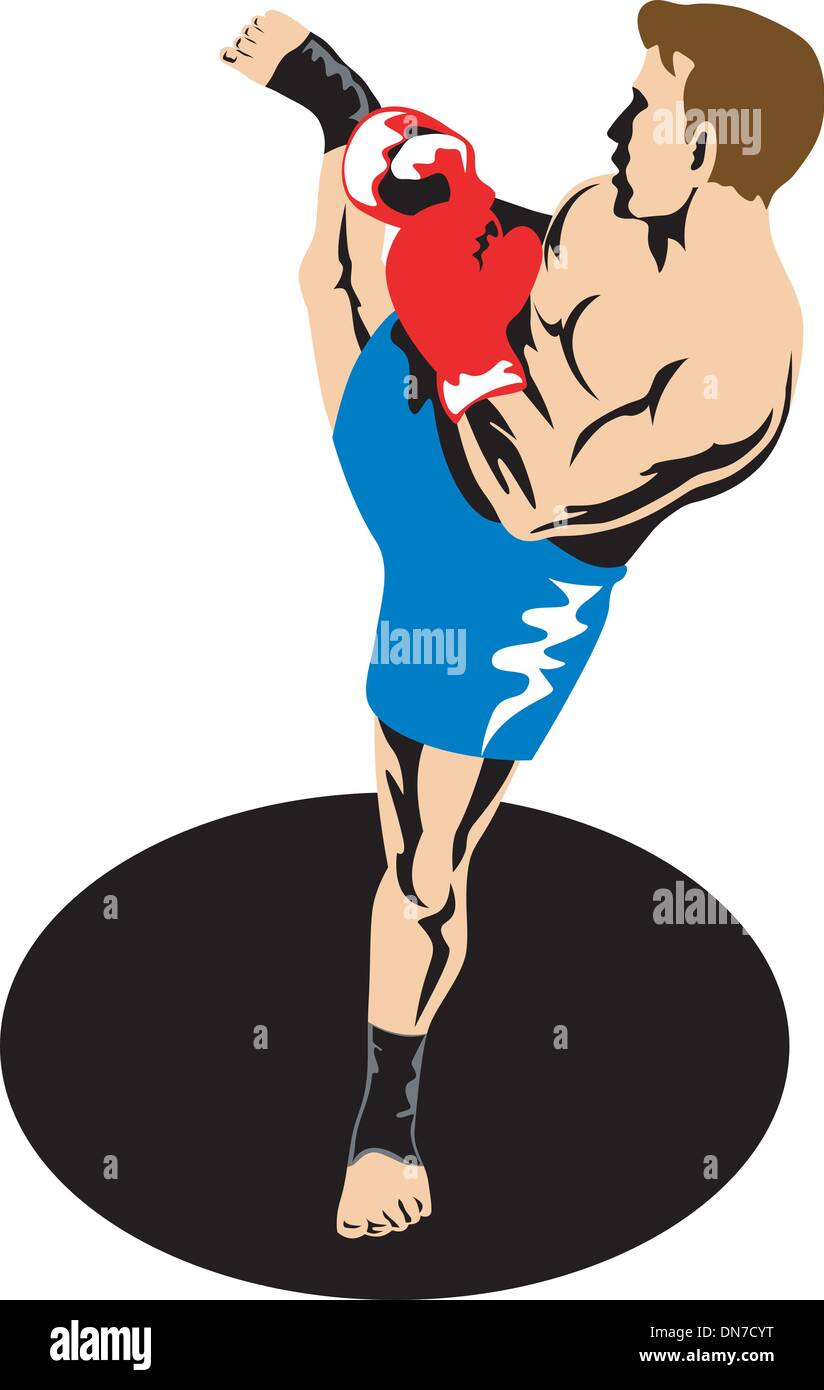 Kickboxing Stock Vector Images - Alamy