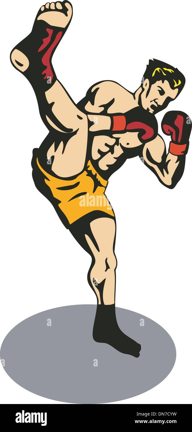 Kickboxer sport Stock Vector Images - Alamy