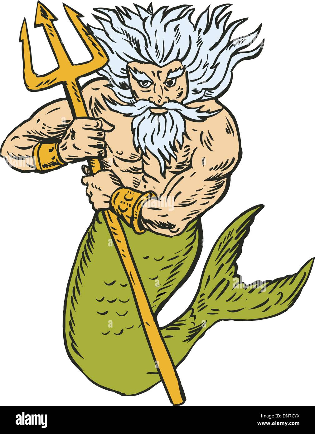 Titan King Front View Stock Vector Image & Art - Alamy