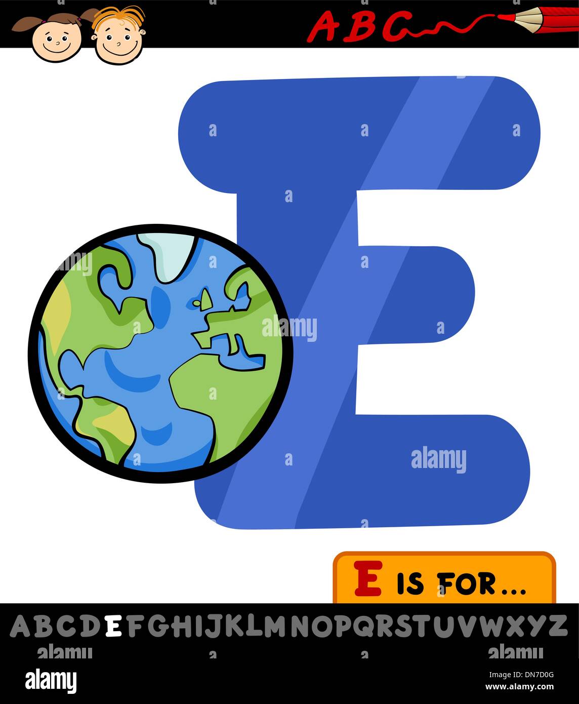 Cartoon character earth book Stock Vector Images - Alamy