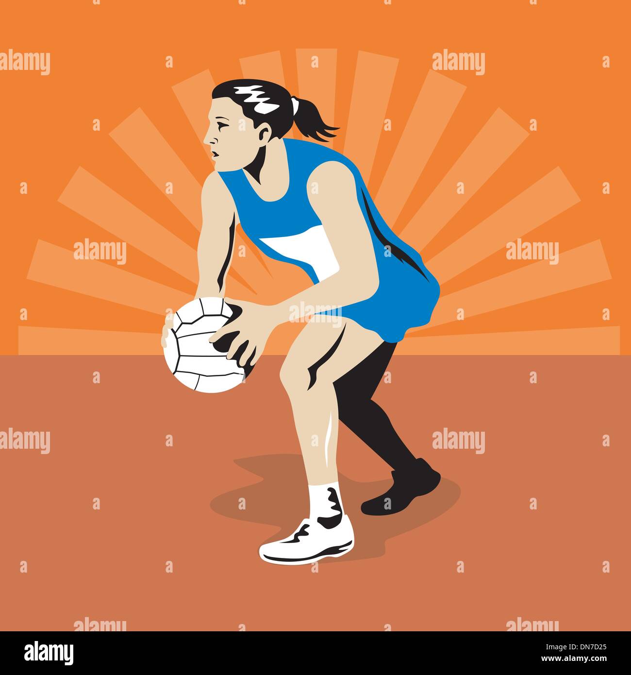 Netball Stock Vector Images - Alamy
